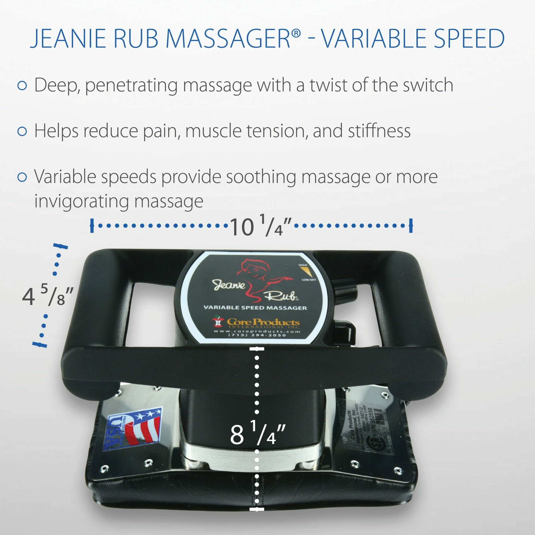 Jeanie Rub Variable Speed Massager - Chiro1Source